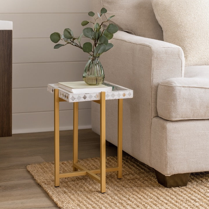 Shelly Mother of Pearl Inlay Side Table – Celson Lifestyle Interiors ...